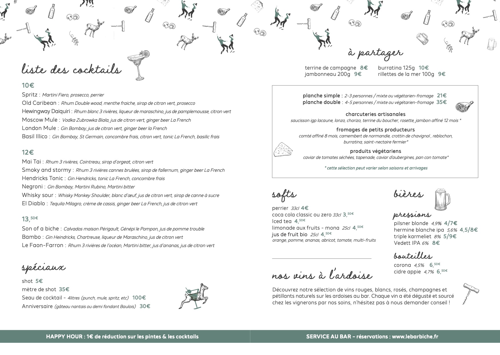 Le Barbiche - Le Cerf-volant - Bar à Cocktail et Planches à partager